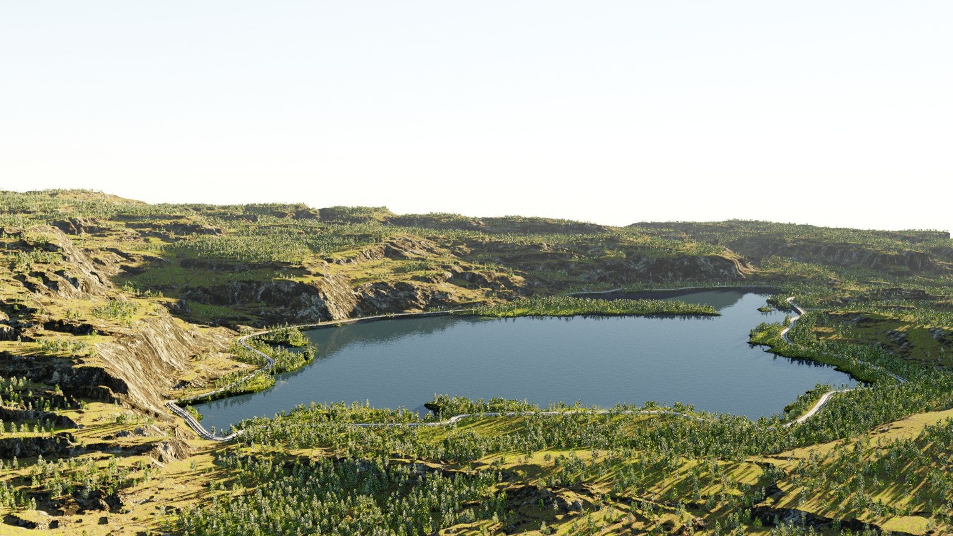3D Small Lake - TurboSquid 1695374