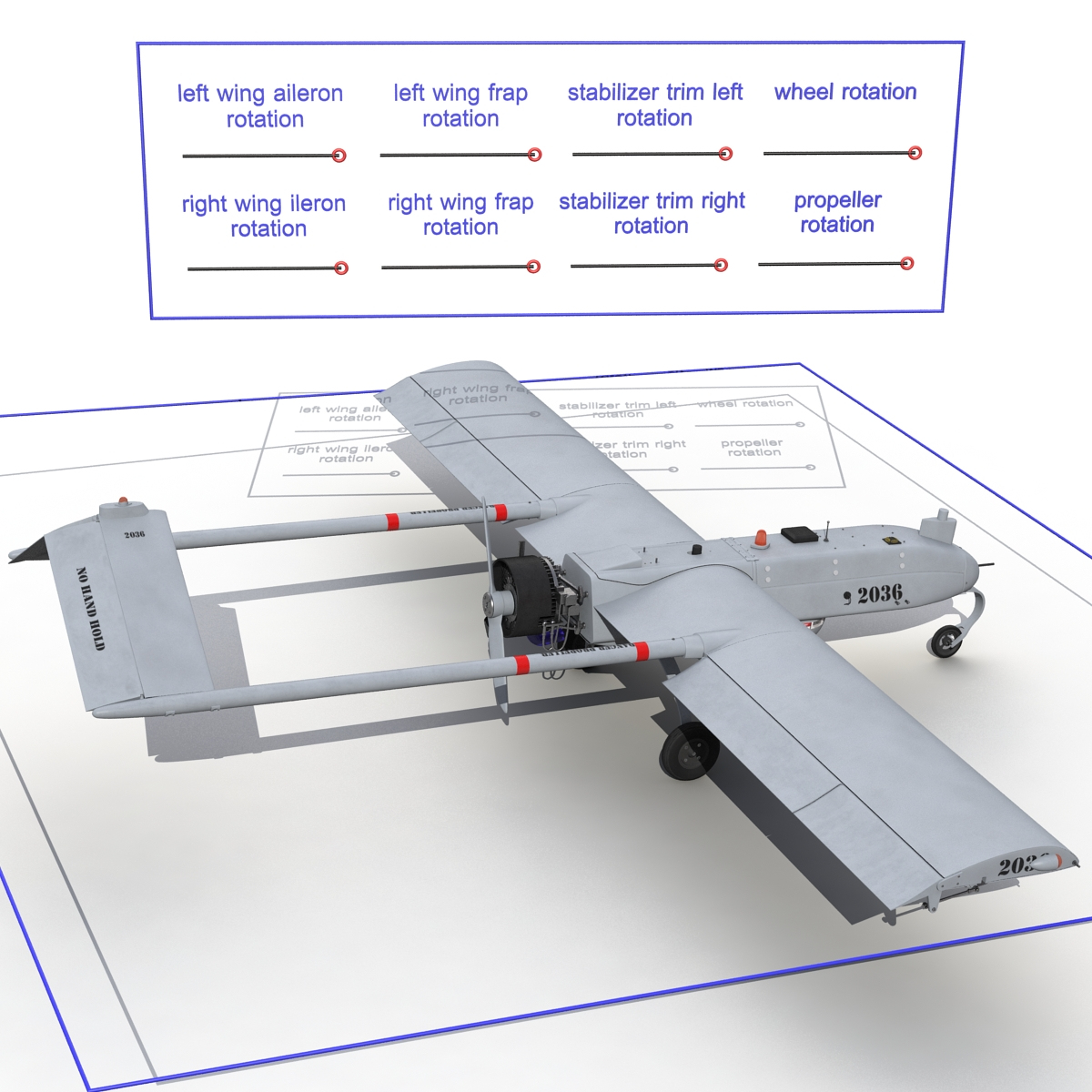 modelo 3d AAI RQ 7 Shadow UAV Rigged modelo 3D - TurboSquid 968937