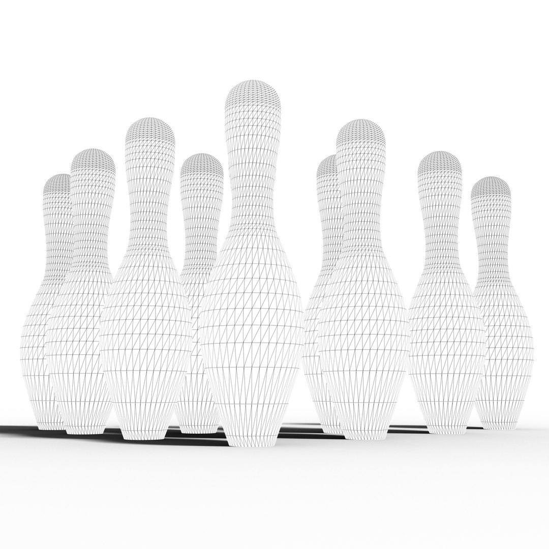 Bowling Pins 3D - TurboSquid 2084375
