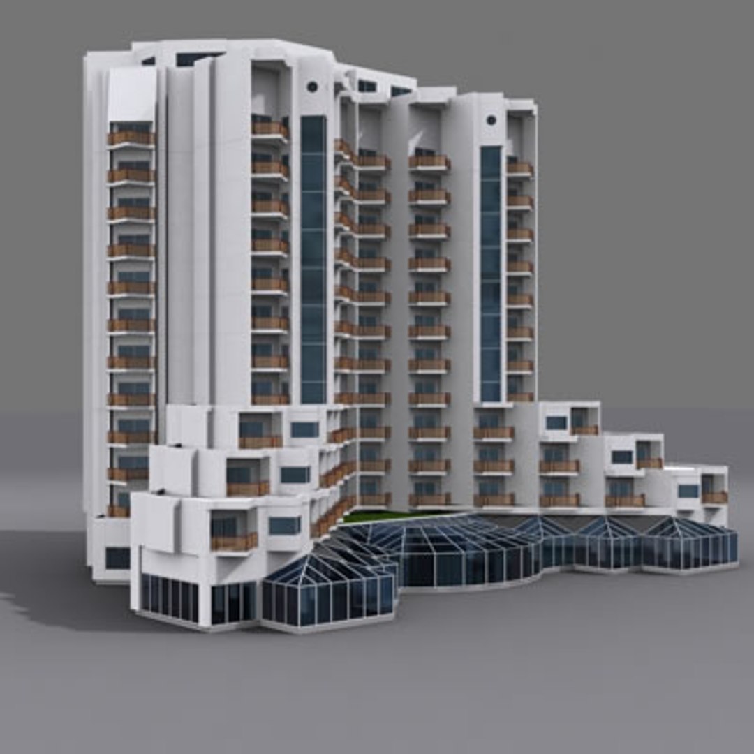 Hotel 03 3d Model