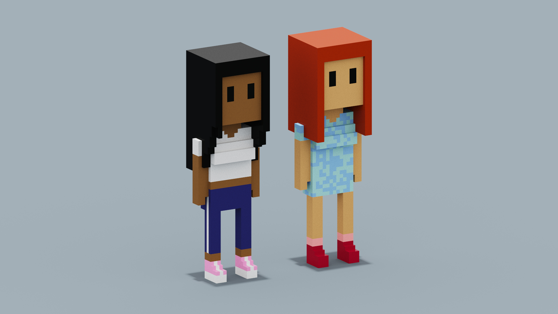 3D model NFT Voxel Girls - TurboSquid 1903949