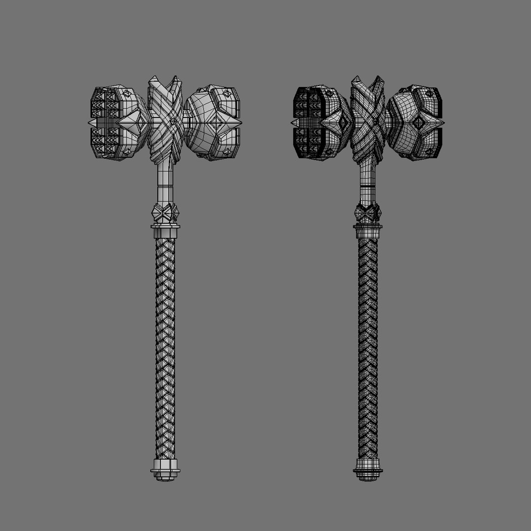 Dwarf Hammer 3d Model