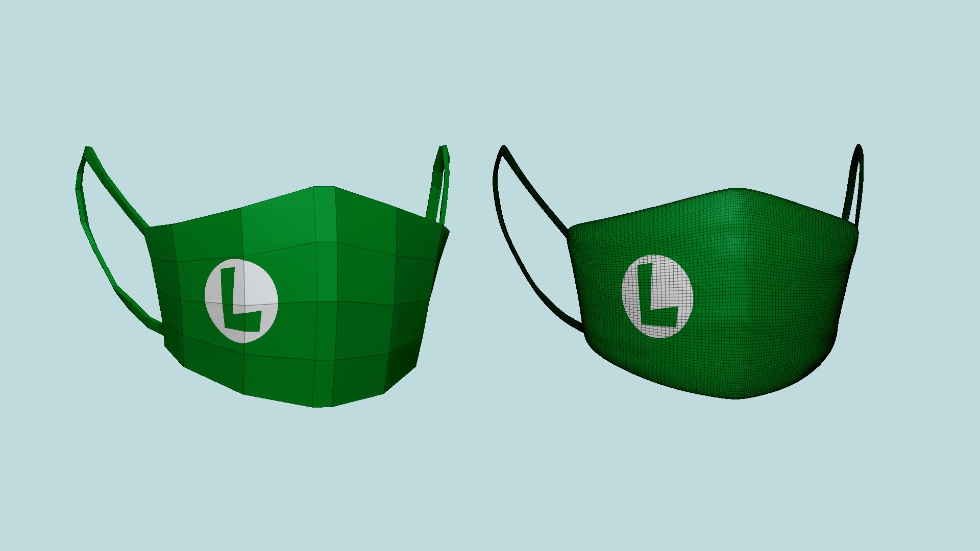 Luigi Covid Mask CGI - Character Fashion Design 3D - TurboSquid 1718691