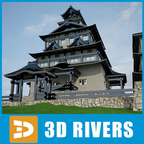 3d model japan castle