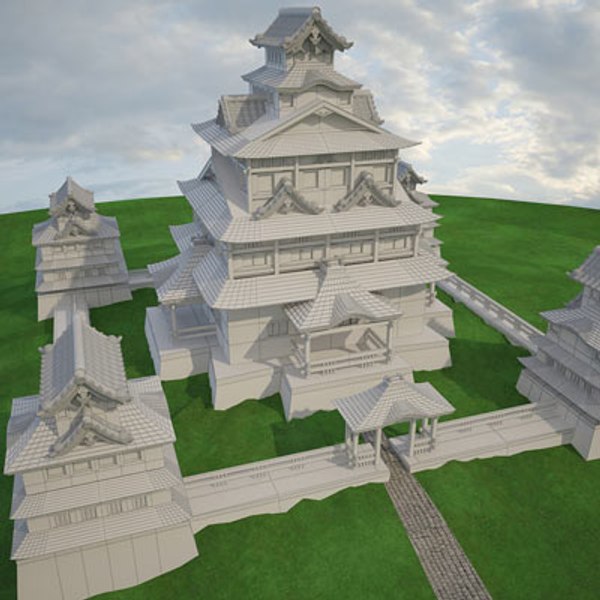 3d model japan castle