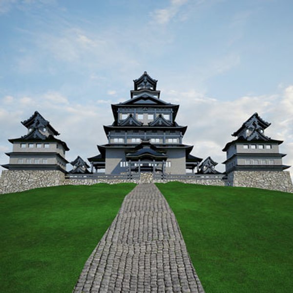 3d model japan castle