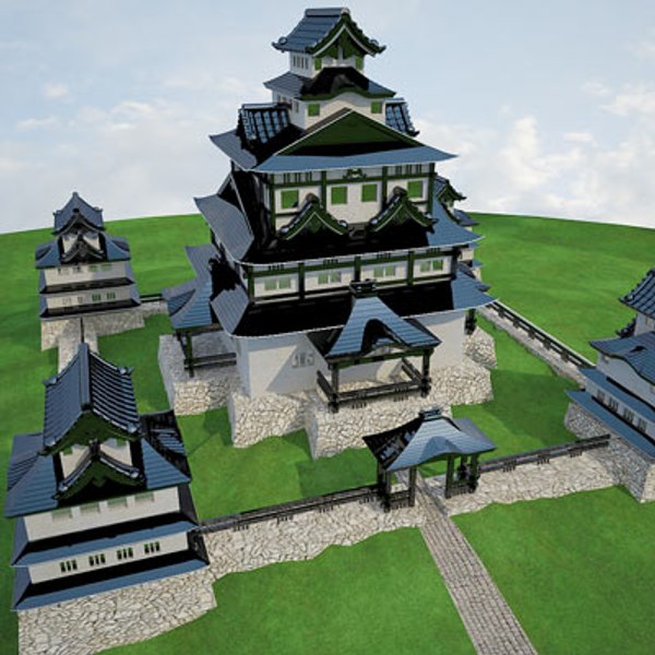3d model japan castle