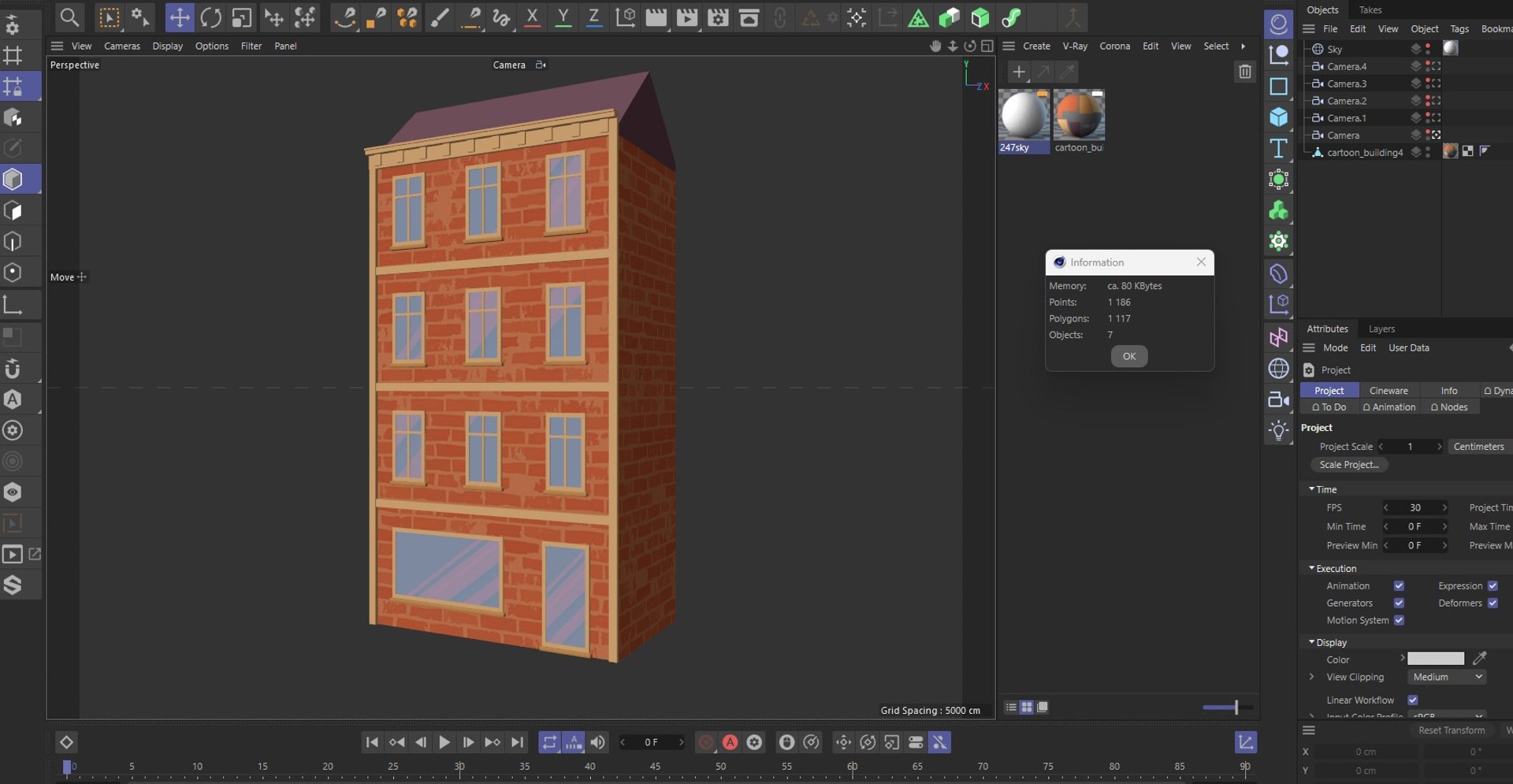 3D Cartoon Building 4 Low-poly - TurboSquid 2252758