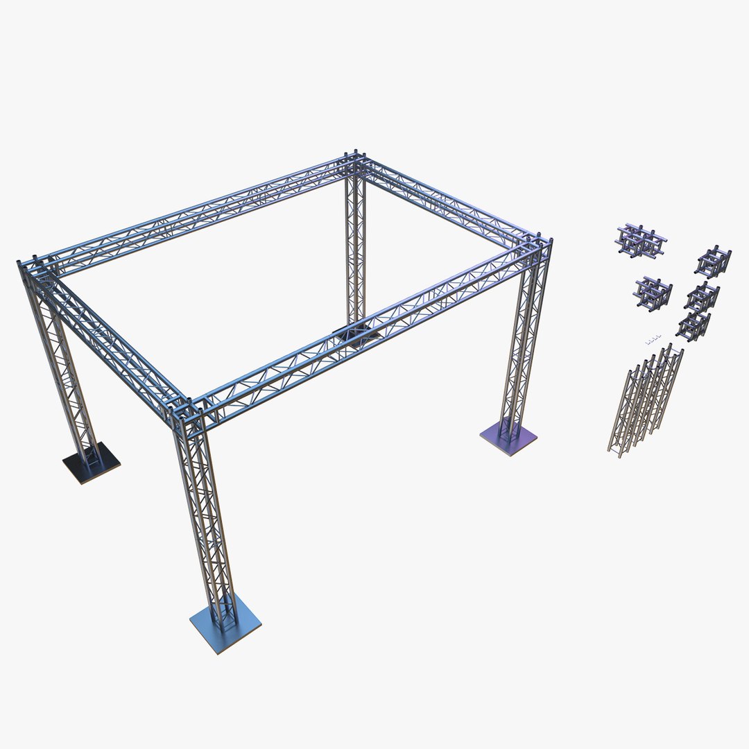 Truss Frame 3D Model - TurboSquid 1678383