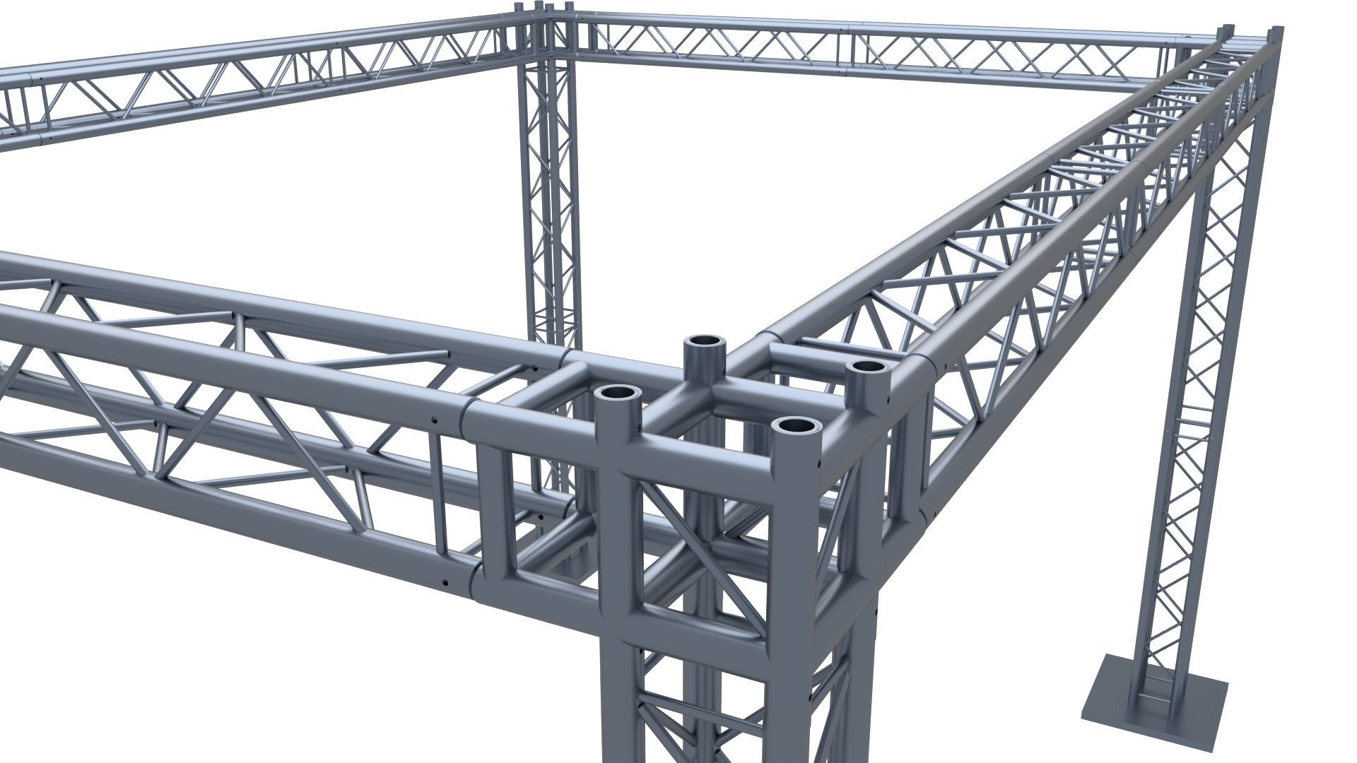 Truss Frame 3D Model - TurboSquid 1678383