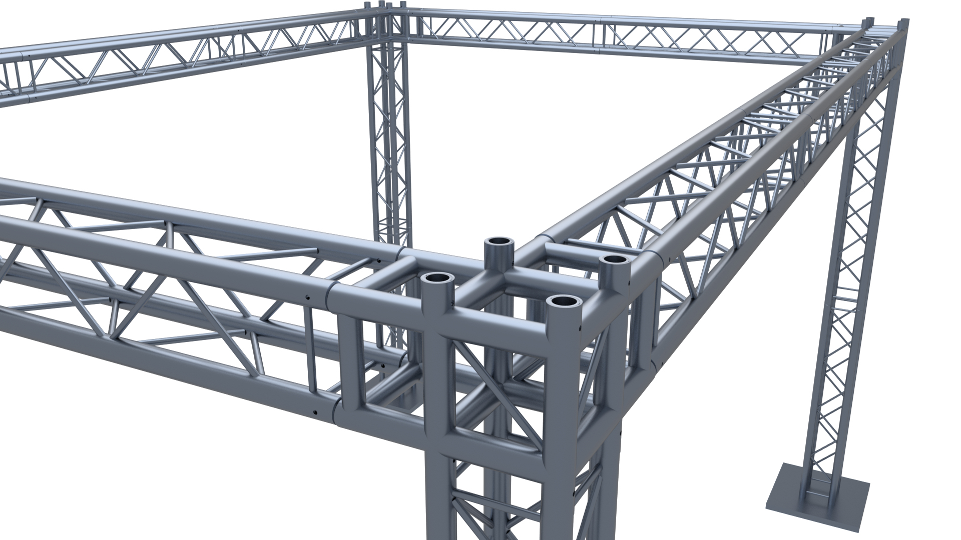 Truss frame 3D model - TurboSquid 1678383