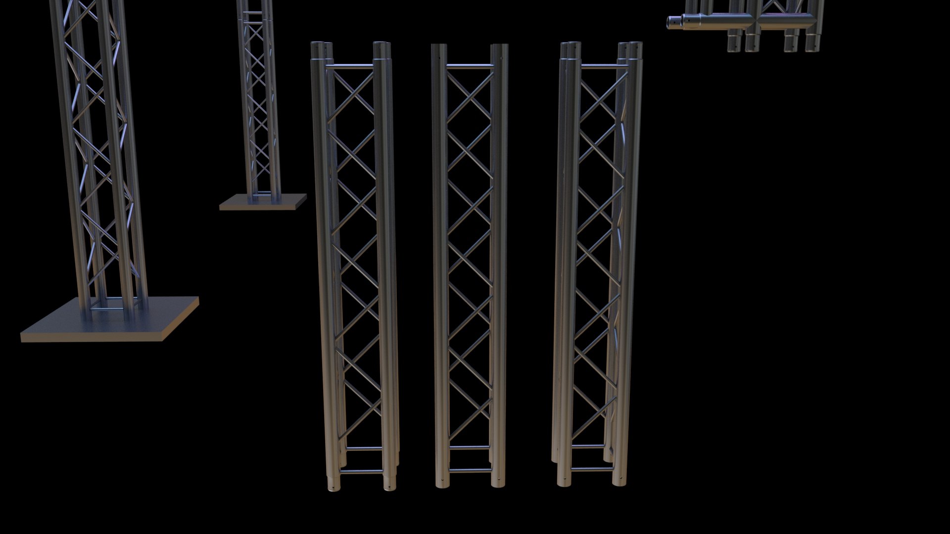 Truss Frame 3D Model - TurboSquid 1678383