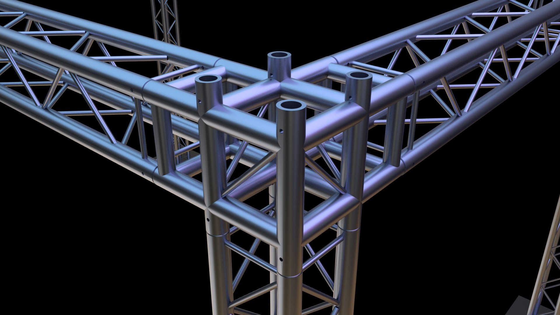 Truss Frame 3D Model - TurboSquid 1678383