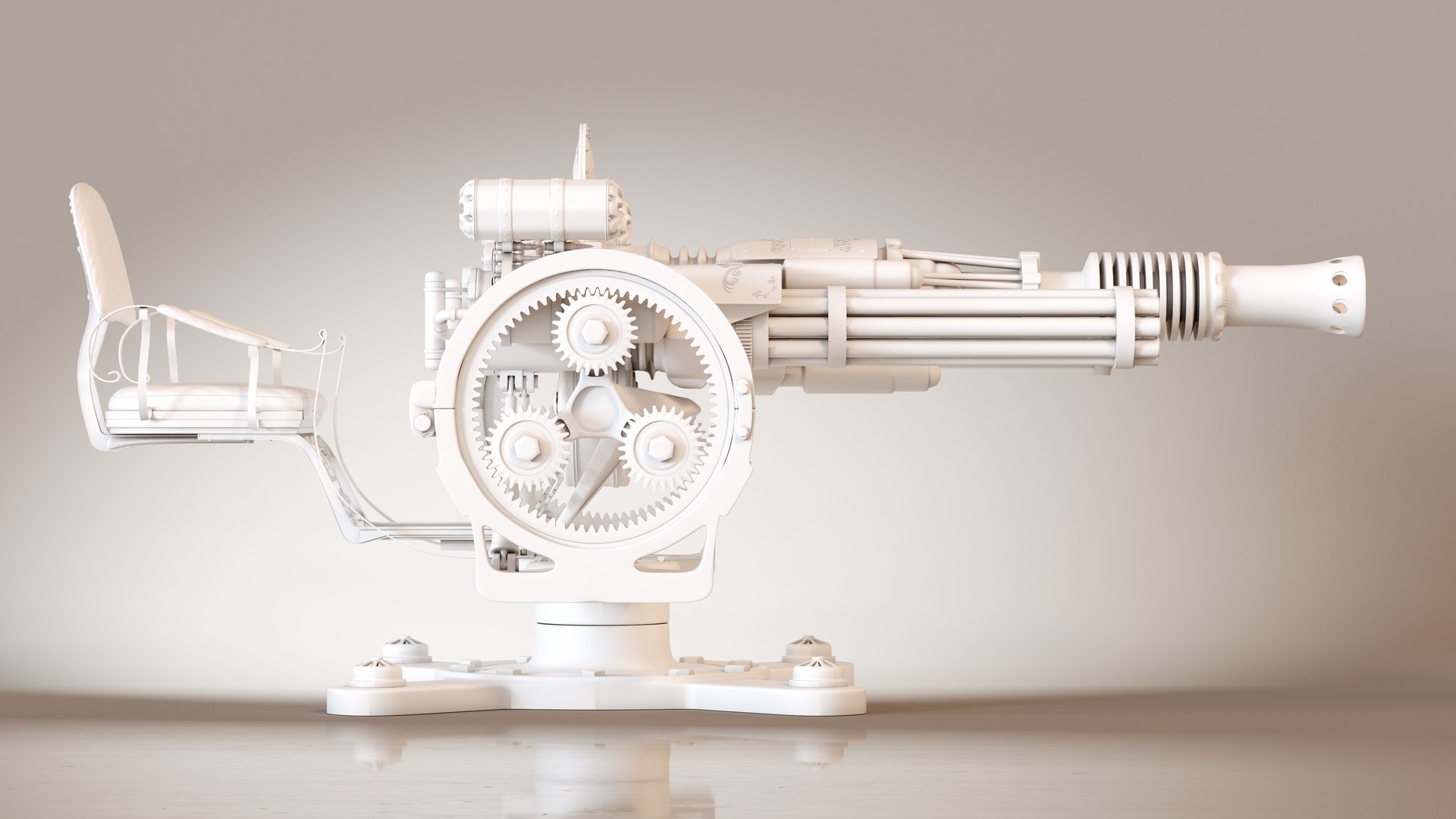 Redeemer Steamgun Guns 3D Model - TurboSquid 1454575