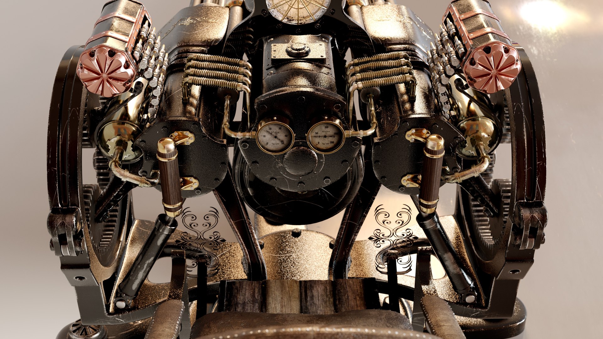 Redeemer Steamgun Guns 3D Model - TurboSquid 1454575