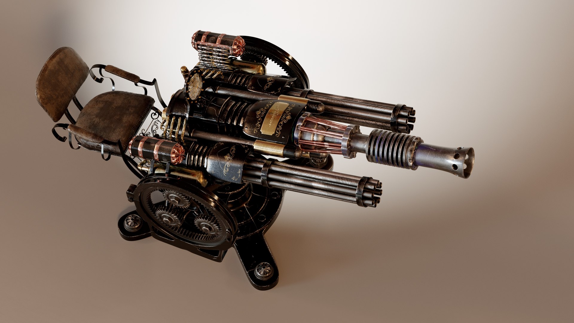 Redeemer Steamgun Guns 3D Model - TurboSquid 1454575