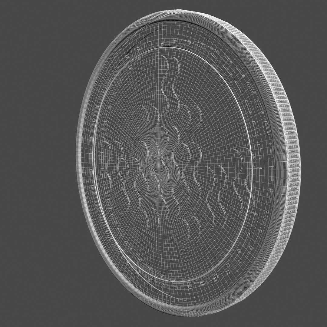 3D Model Ivy Cryptocurrency Gold Coin - TurboSquid 1856980