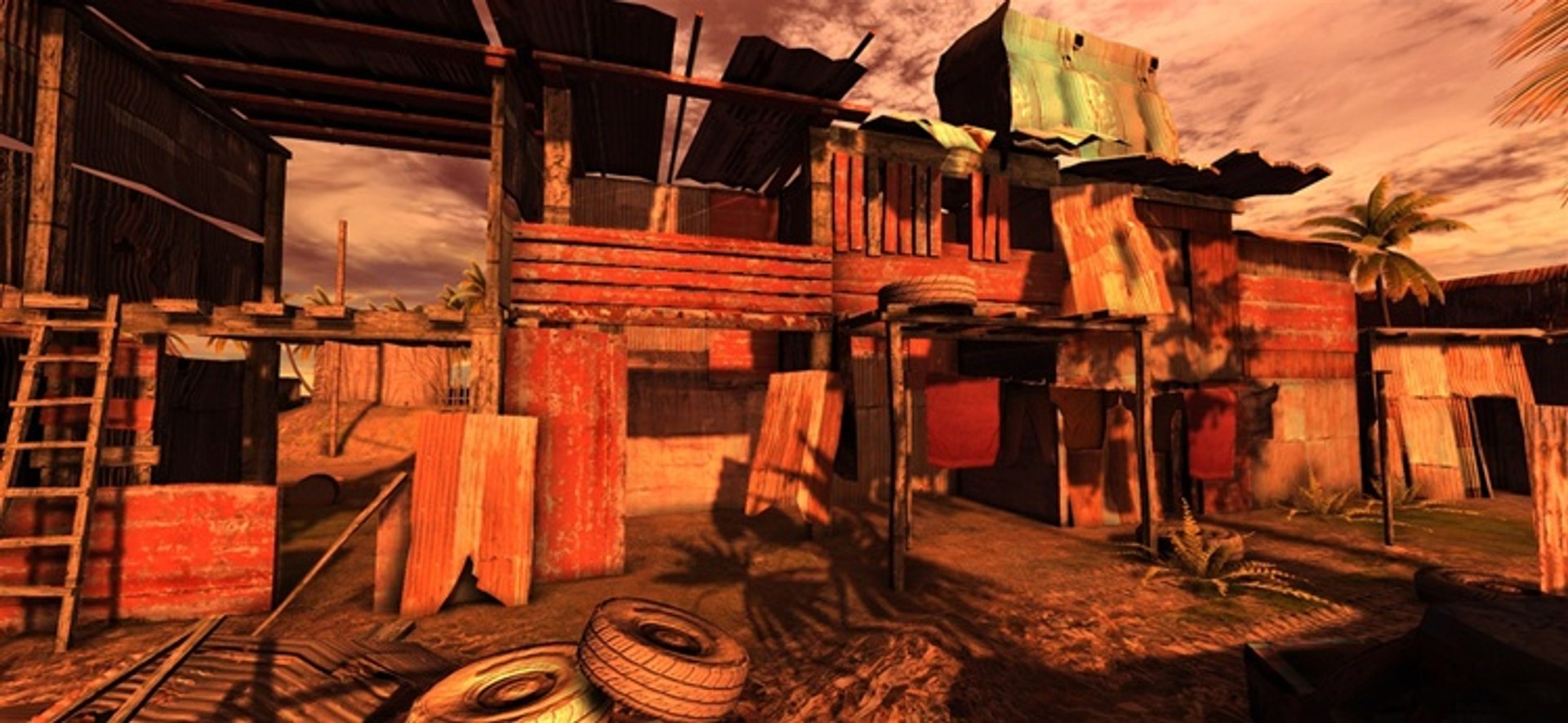 Shanty Town 3d Model