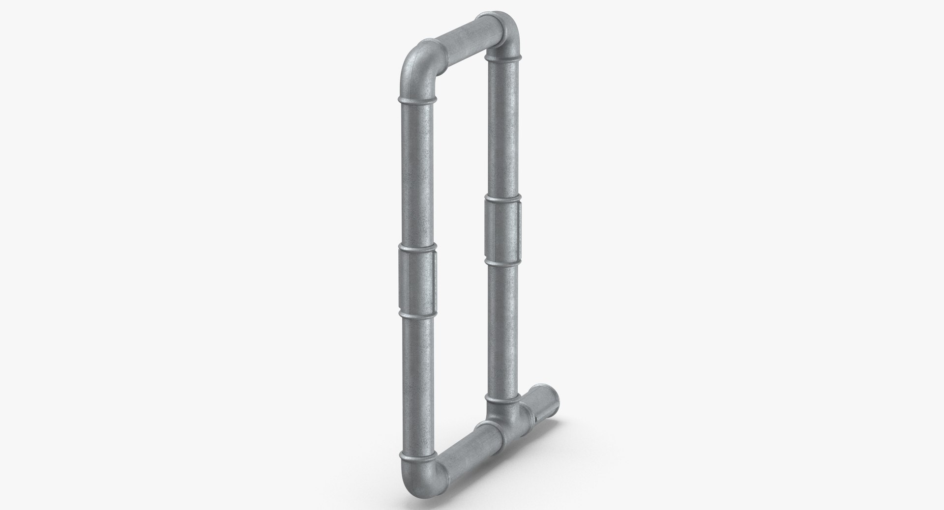 Galvanized Steel Pipe Letter 3D Model - TurboSquid 1437308