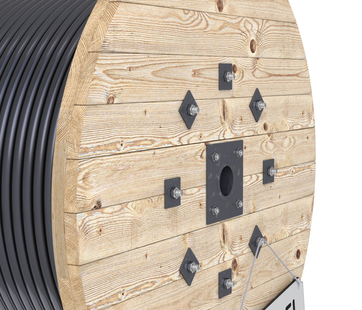 Cable Wood 3D Model - TurboSquid 1491820