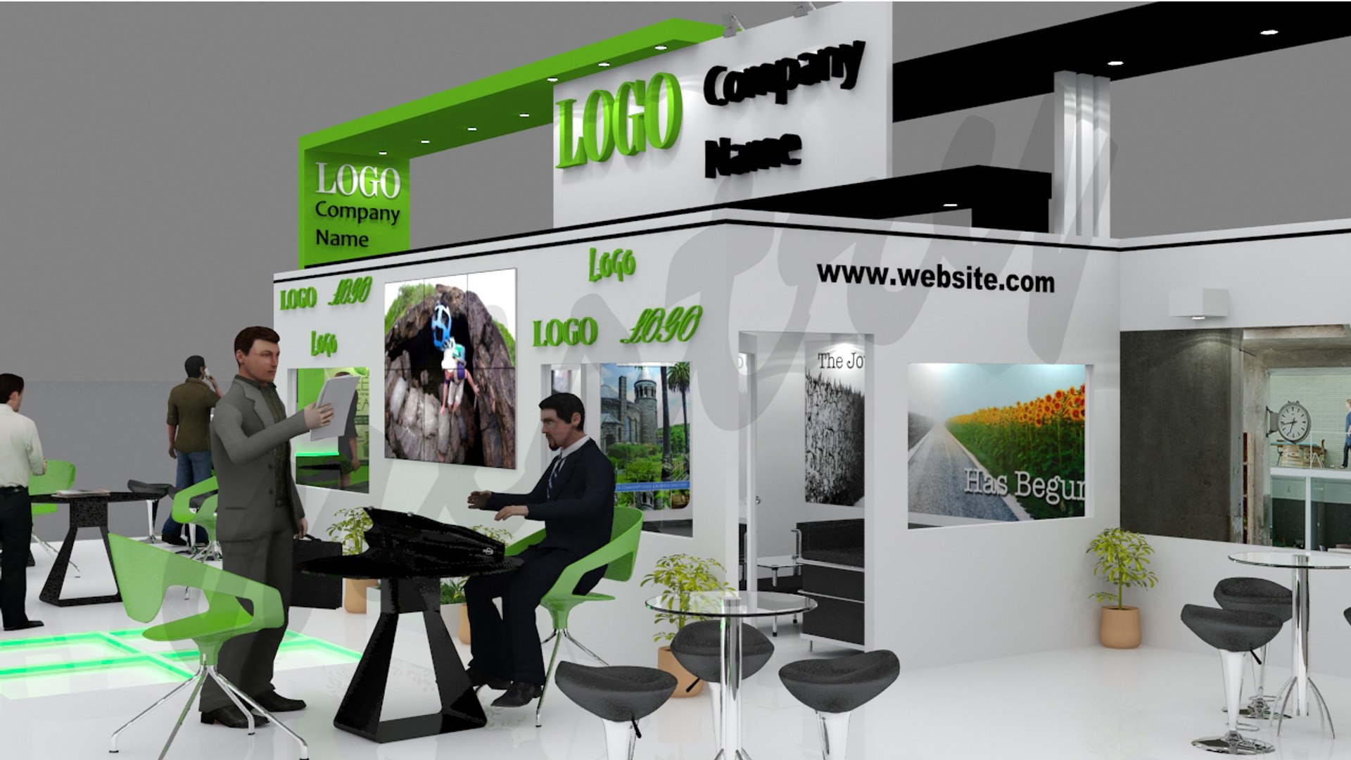 Exhibition Stand X 3 Max