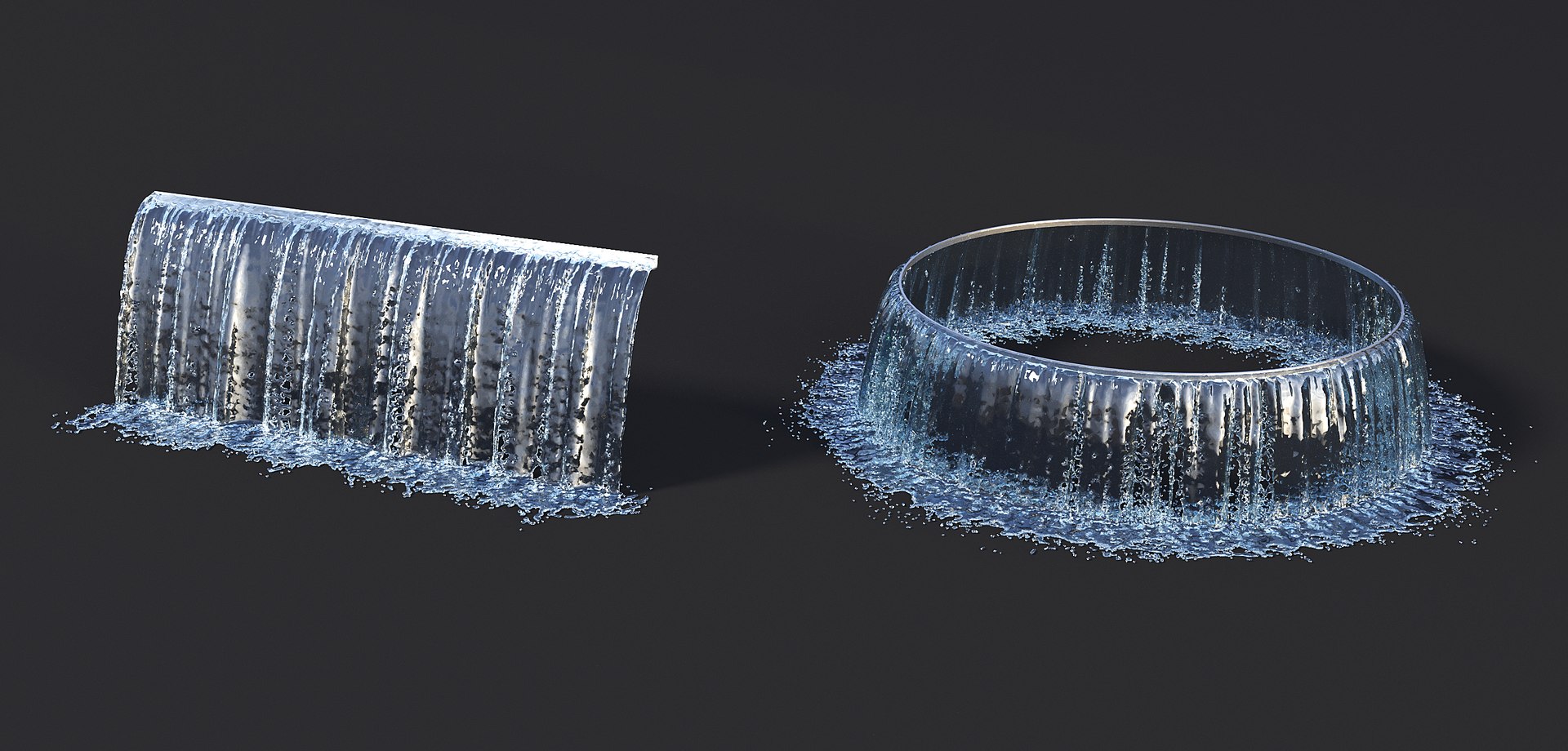 Waterfalls Collection 13 Models 3D Model - TurboSquid 2009590