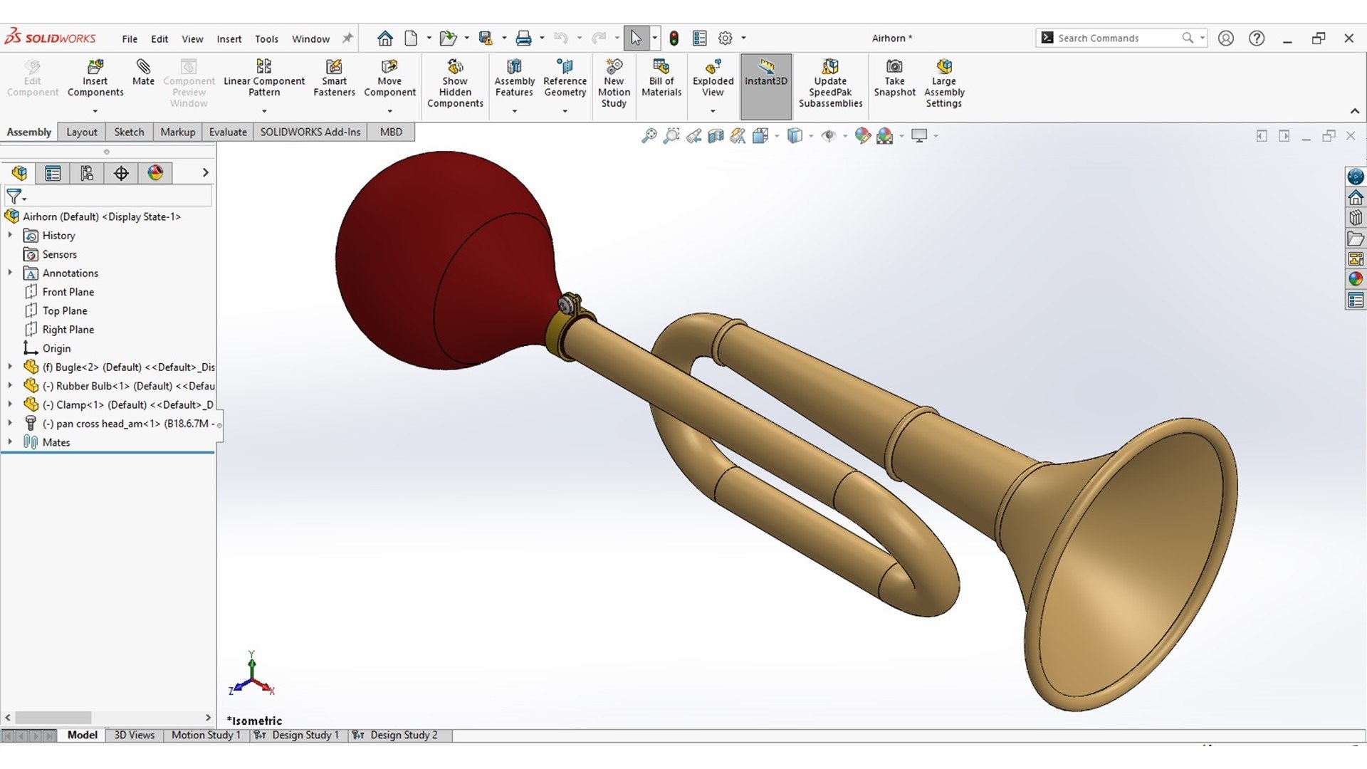 3D Model Air Horn - TurboSquid 2106103