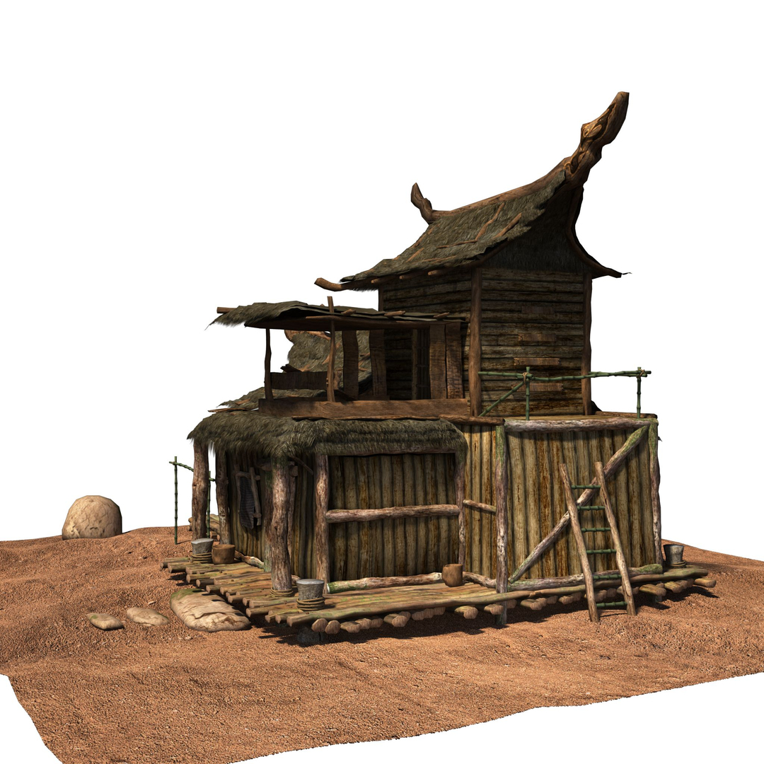 wood house 3d model