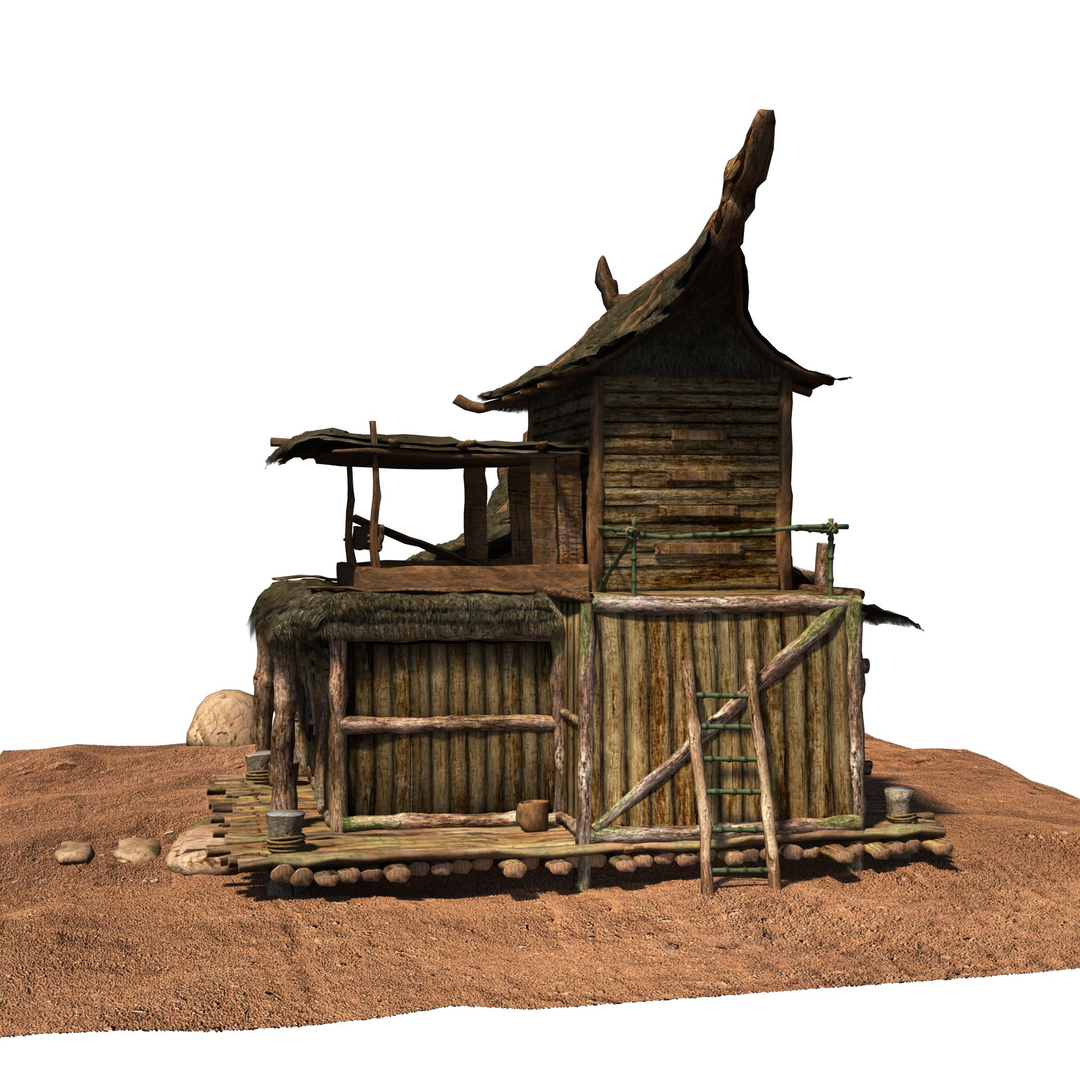 wood house 3d model