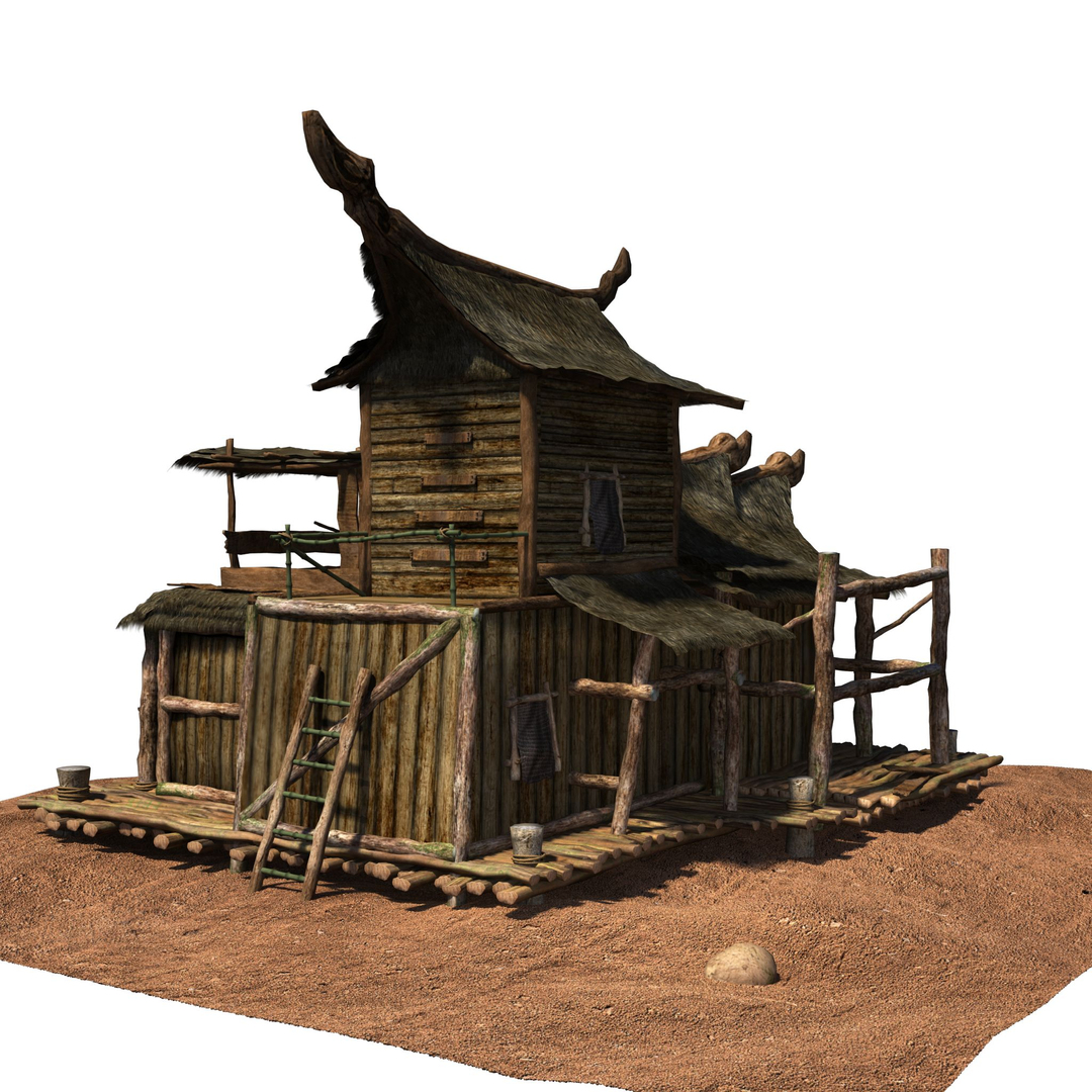 wood house 3d model