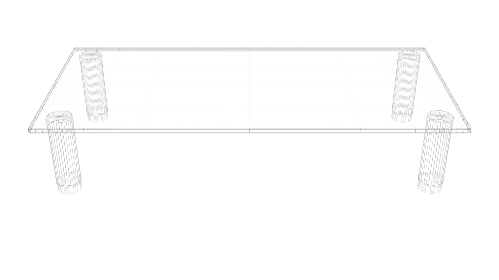 Free 3D Simple Glass Table Model - TurboSquid 1636556