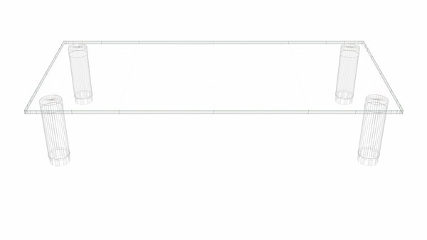 Free 3D simple glass table model - TurboSquid 1636556
