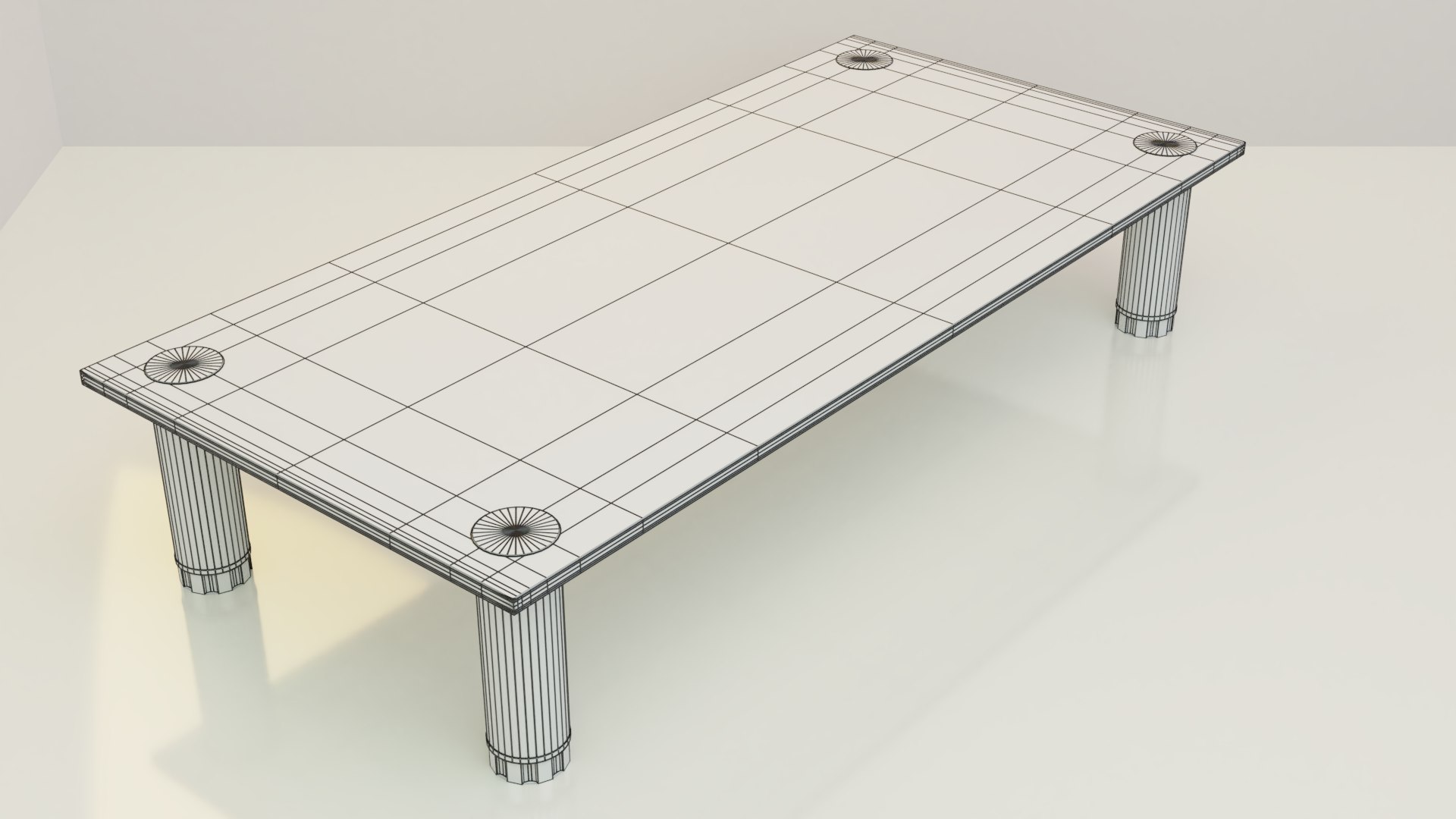 Free 3D Simple Glass Table Model - TurboSquid 1636556