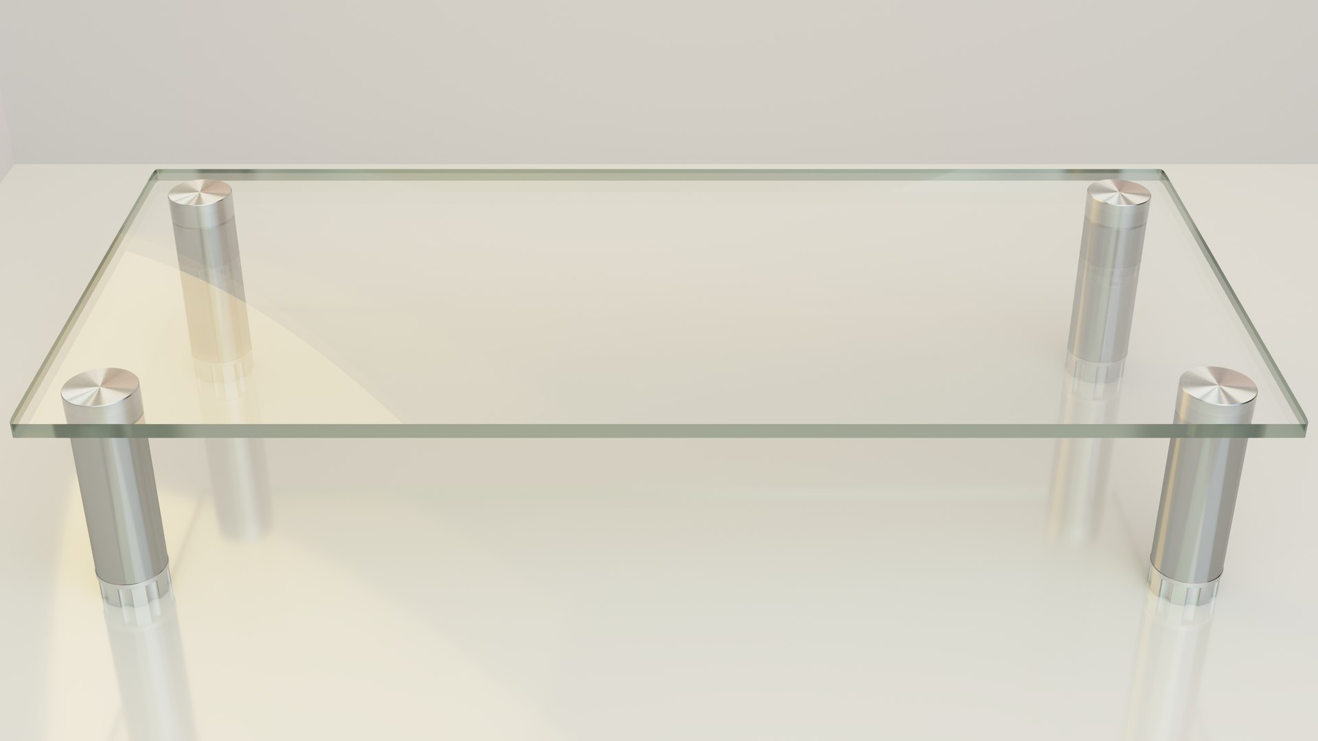 Free 3D Simple Glass Table Model - TurboSquid 1636556
