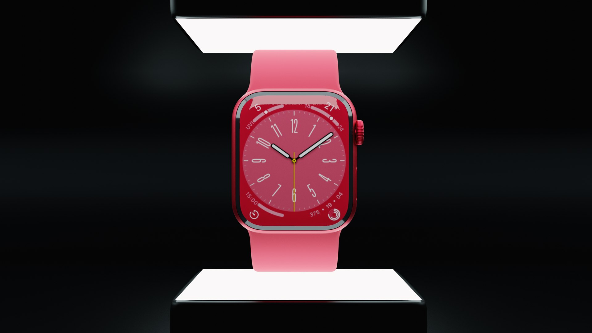 Apple Watch Series 8 产品红色3D模型 - TurboSquid 2170633