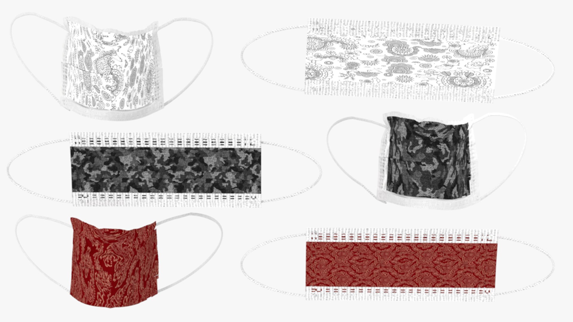 3D designer home dust mask - TurboSquid 1544747