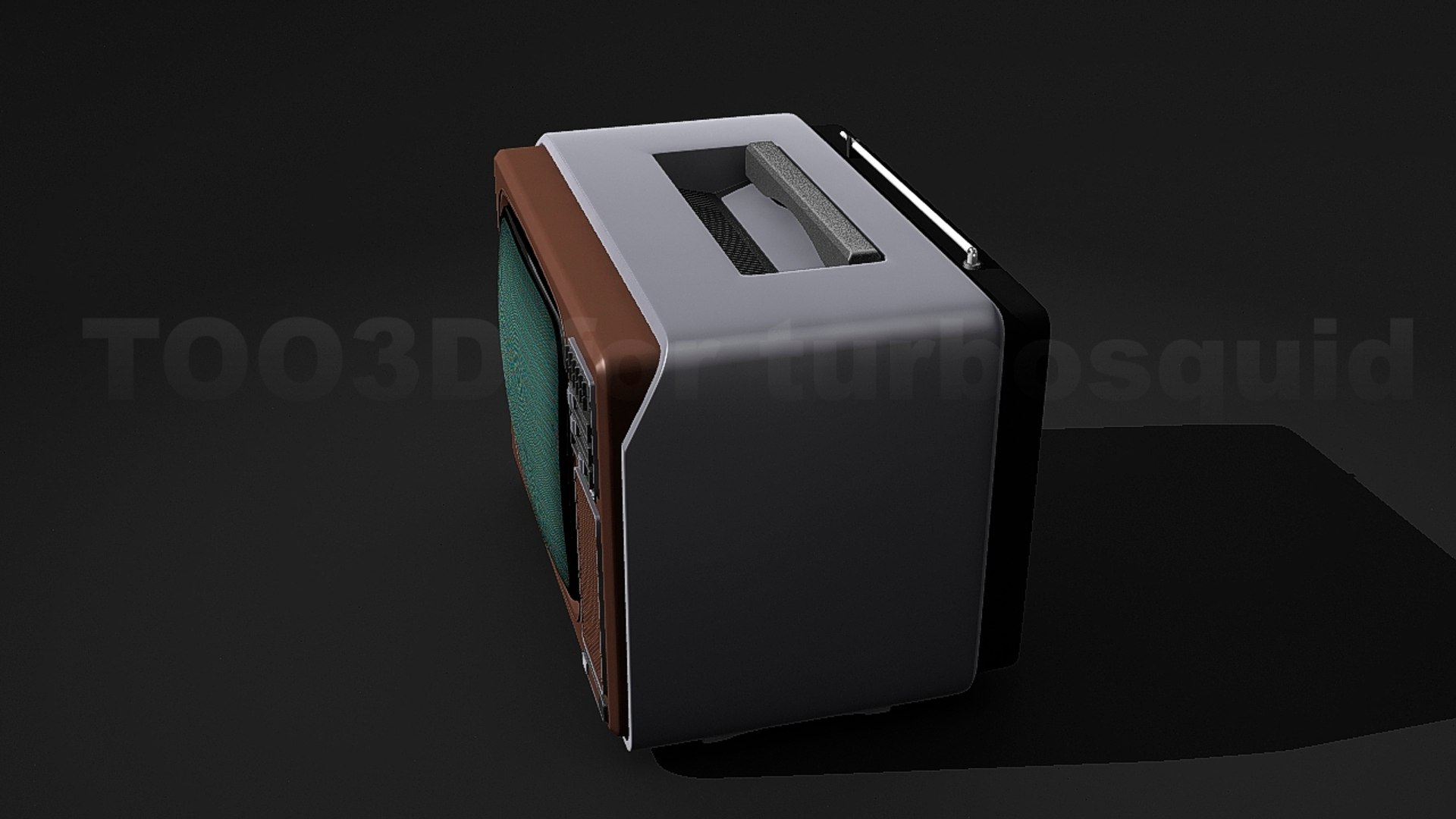 3d Model Of Old Tv Philips
