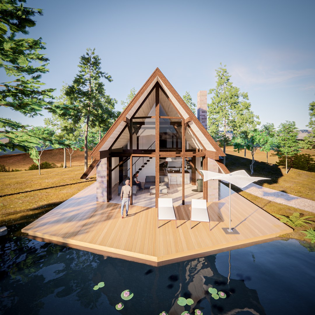 Lake House 2 3D Model - TurboSquid 1436434