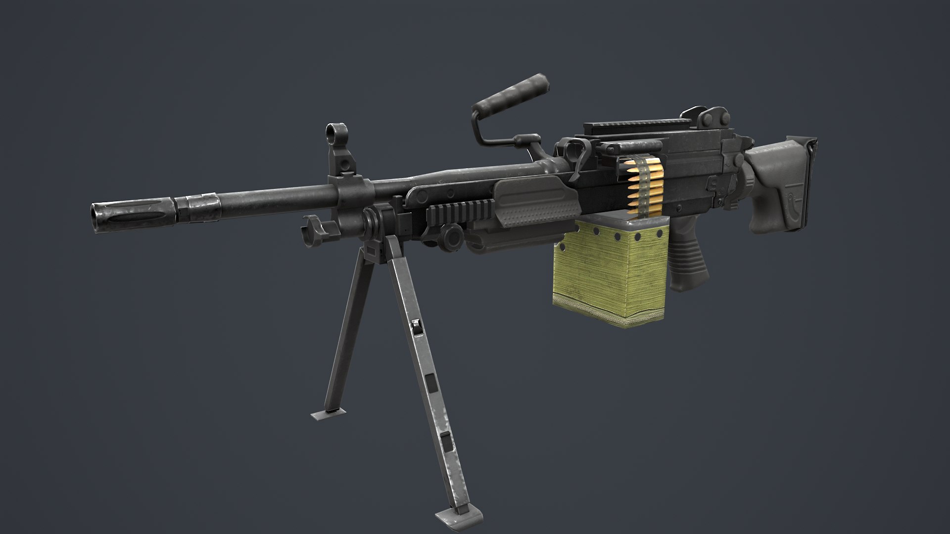 FN MINIMI MK3 762mm 3D Model - TurboSquid 2196101