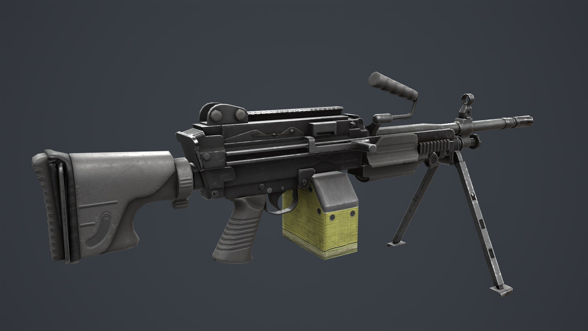 FN MINIMI MK3 762mm 3D Model - TurboSquid 2196101