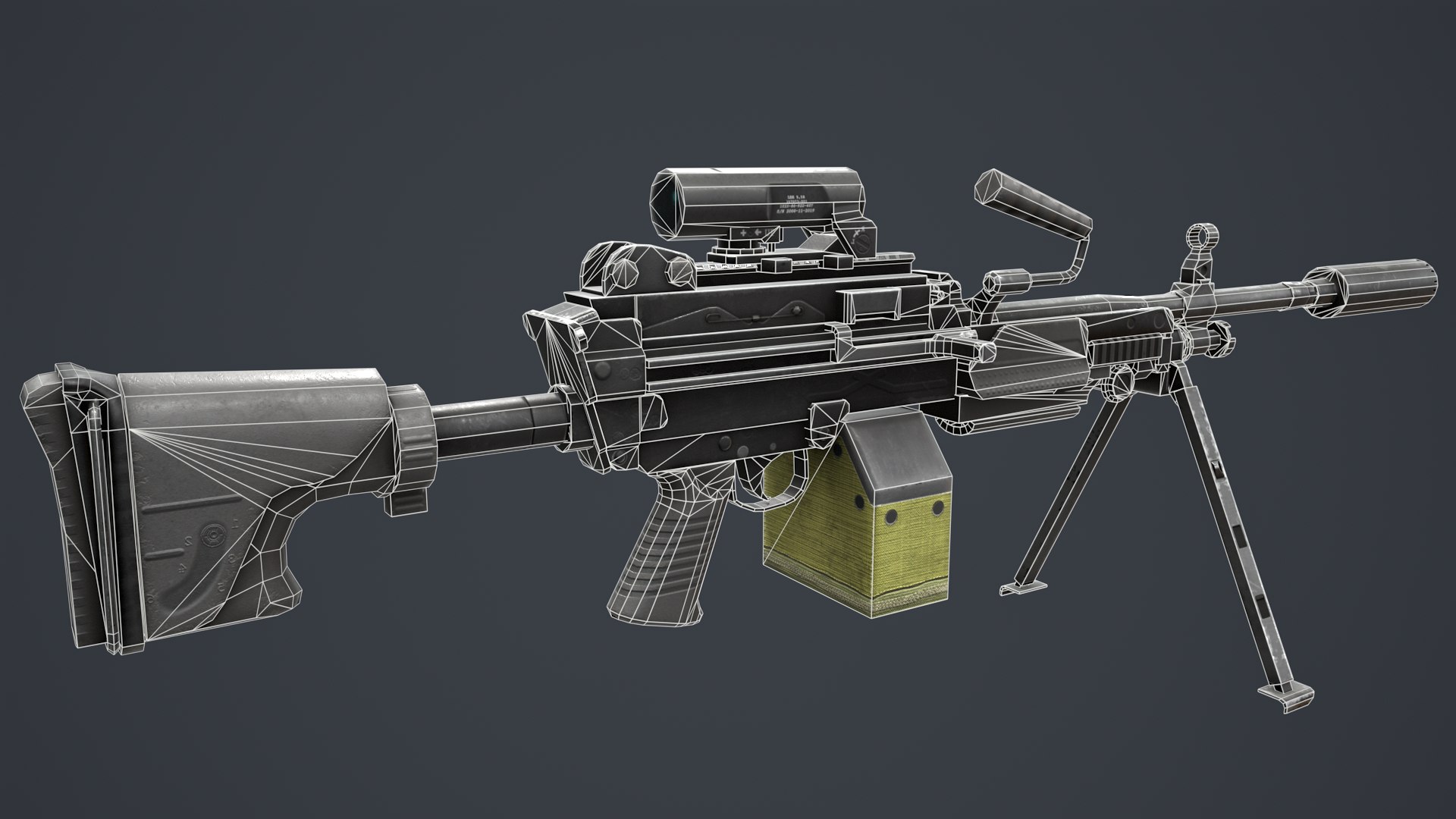 FN MINIMI MK3 762mm 3D Model - TurboSquid 2196101