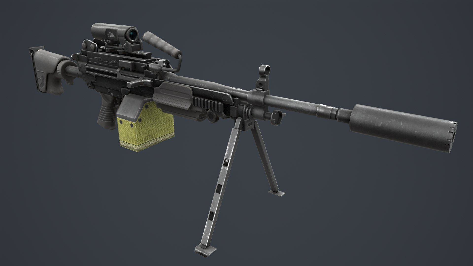 FN MINIMI MK3 762mm 3D Model - TurboSquid 2196101