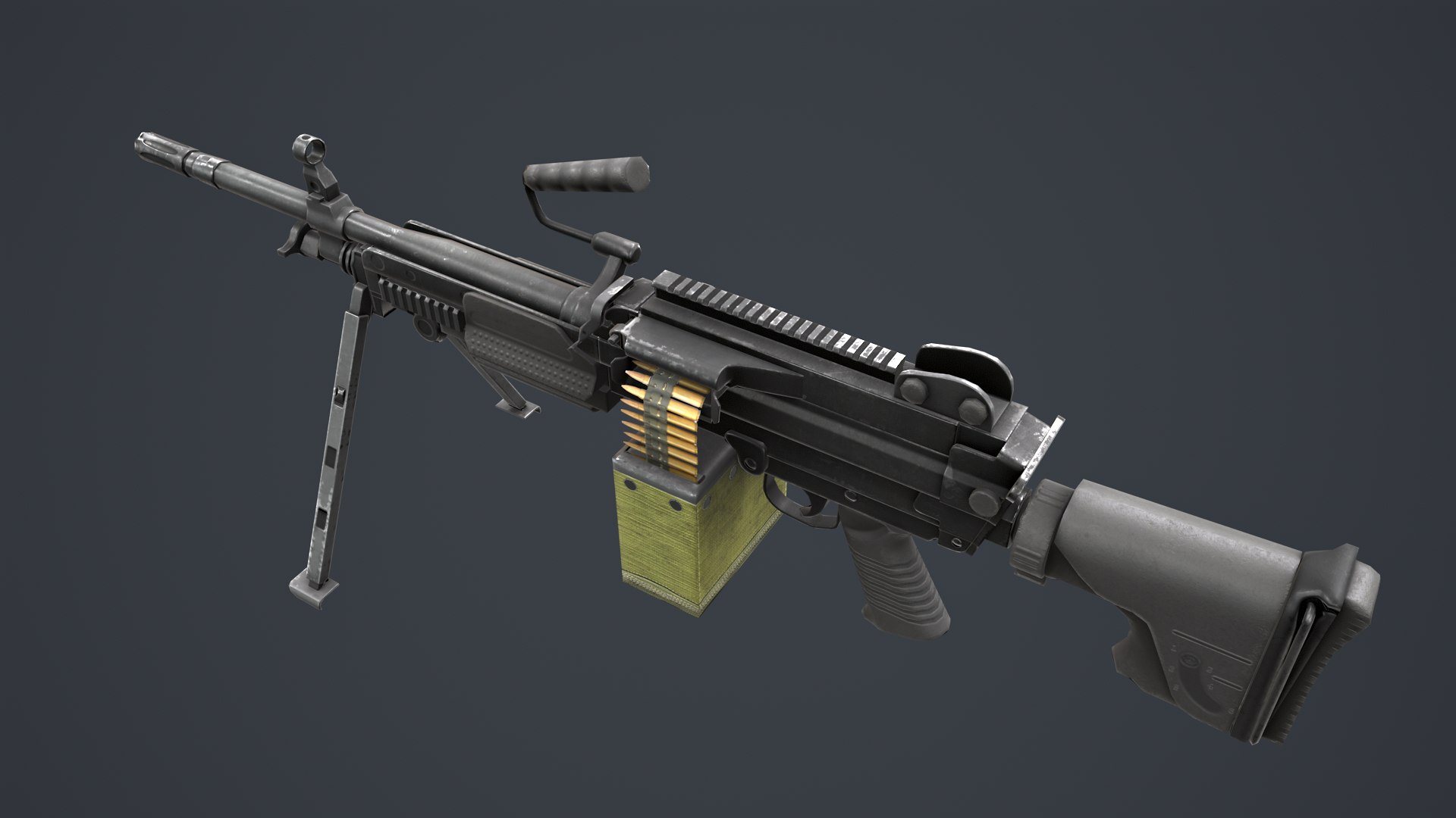 FN MINIMI MK3 762mm 3D Model - TurboSquid 2196101