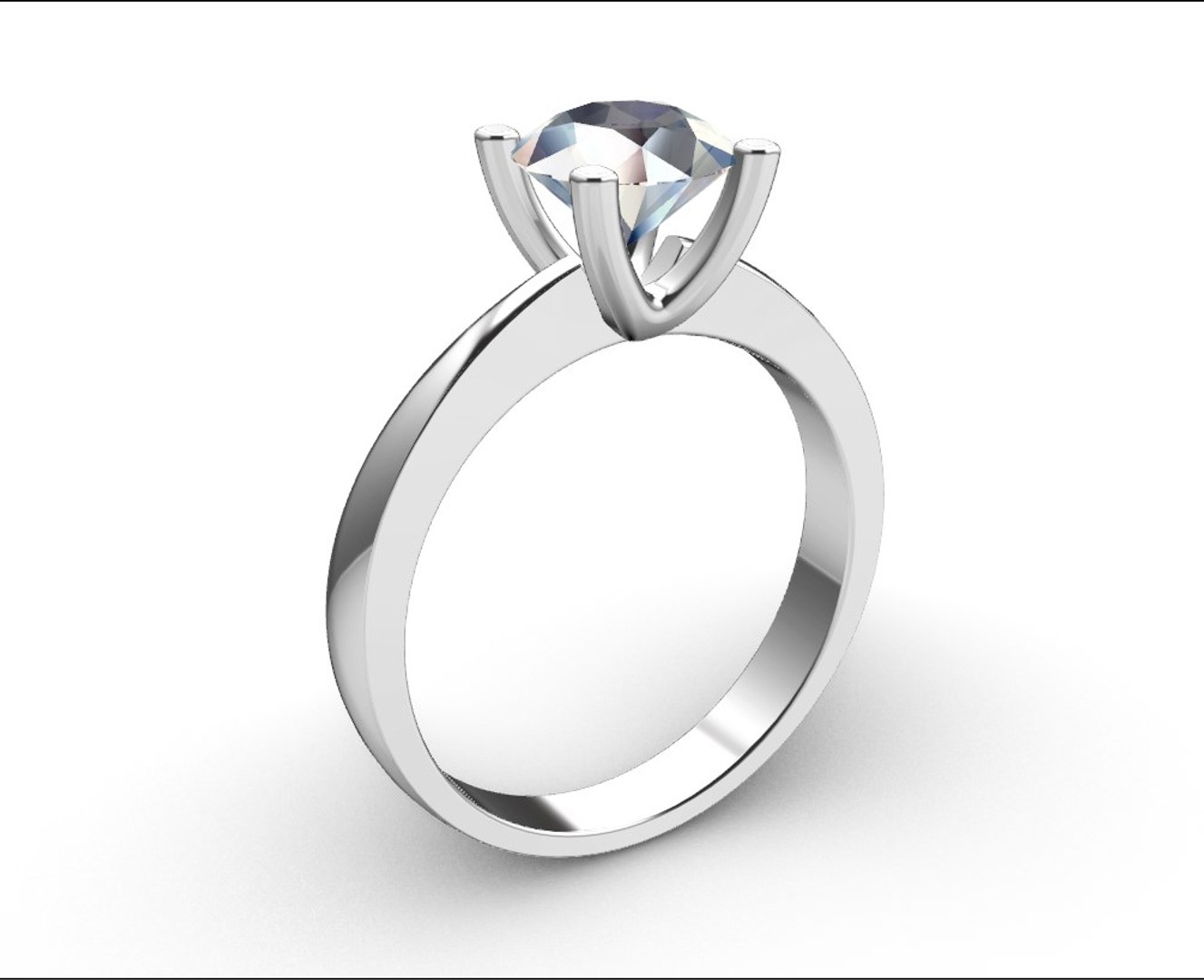 3D solitaire diamond ring cad - TurboSquid 1650445