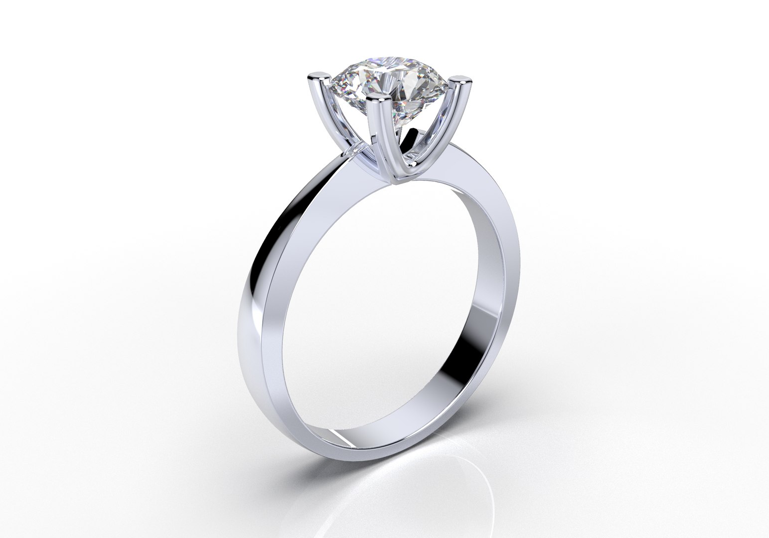 3D solitaire diamond ring cad - TurboSquid 1650445