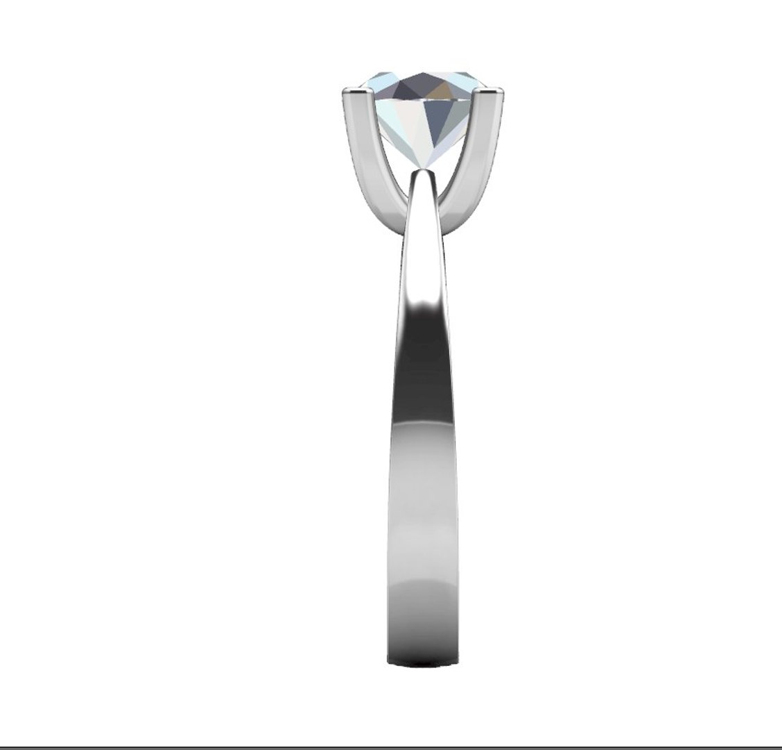 3D solitaire diamond ring cad - TurboSquid 1650445