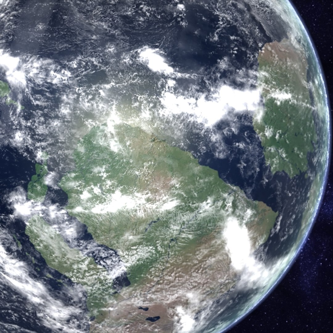cretaceous earth late 3d max