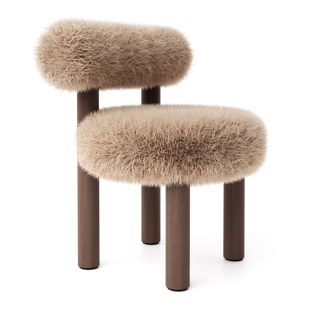 Free Noom Chair Gropius CS2 Fluffy Edition 3D Model - TurboSquid 2271354
