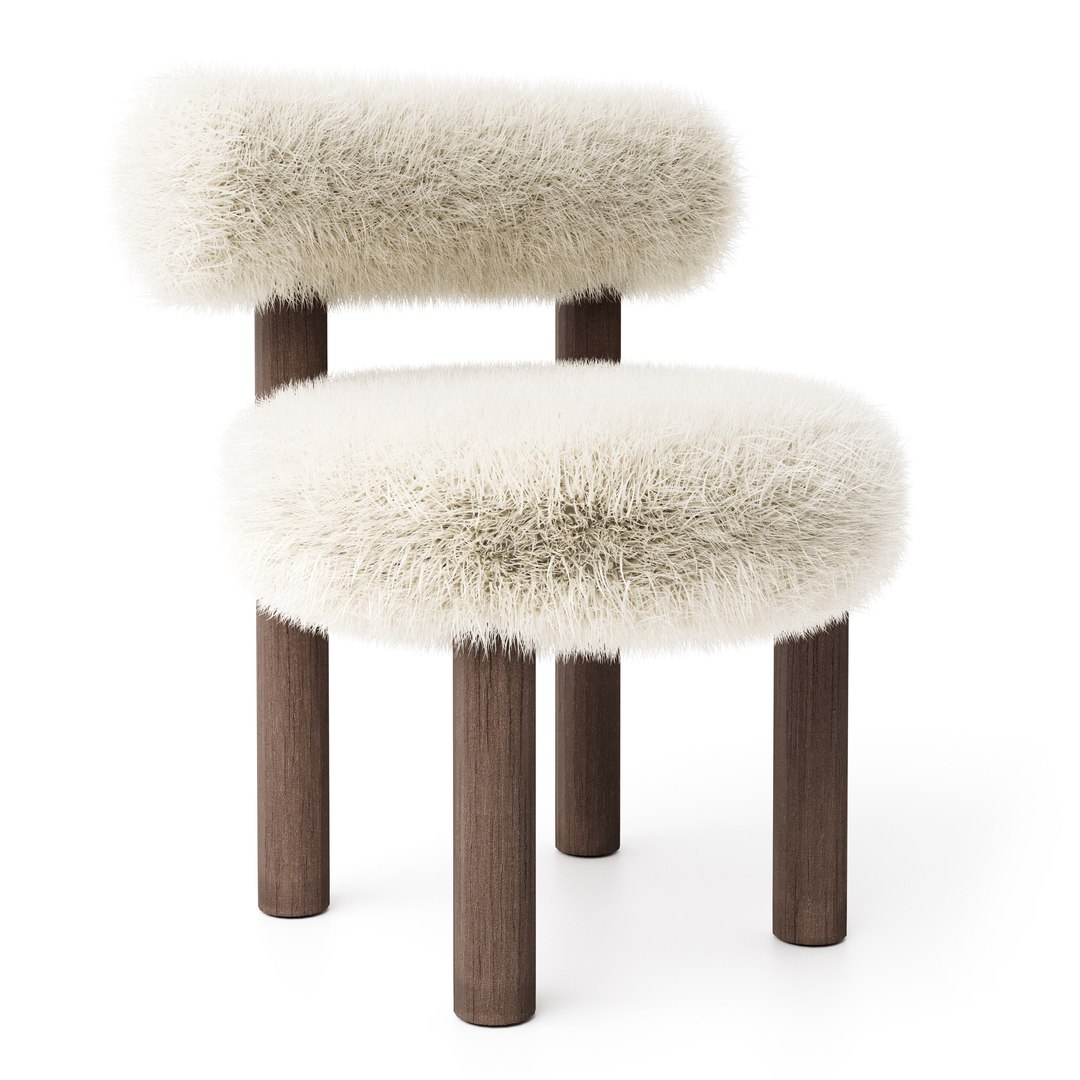 Free Noom Chair Gropius CS2 Fluffy Edition 3D Model - TurboSquid 2271354