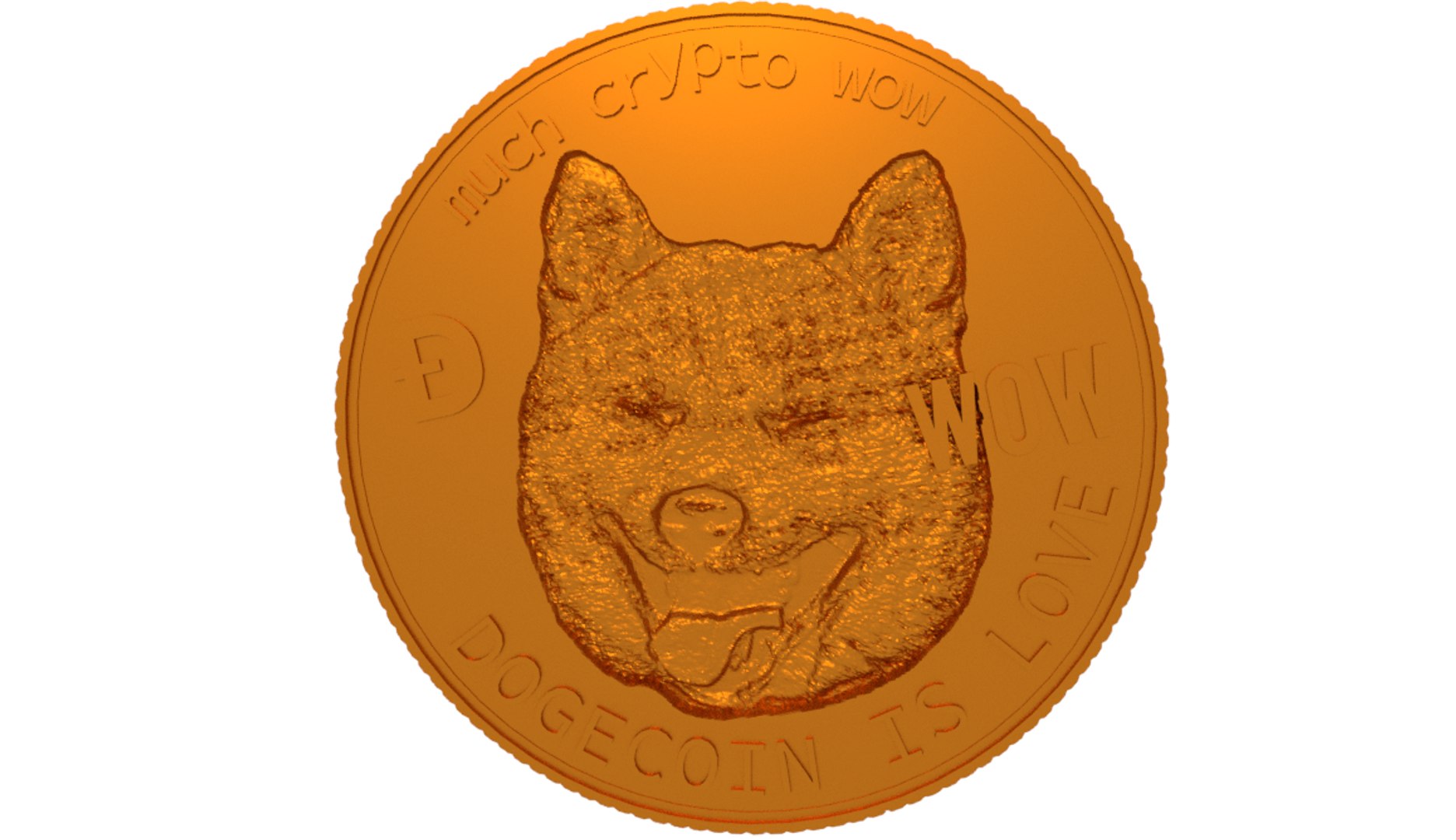 Dogecoin Coin 3D Model - TurboSquid 1700455